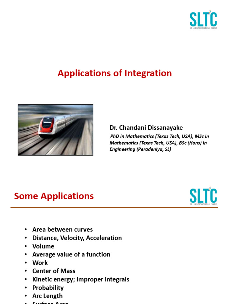 Applications of Integration | PDF | Integral | Area