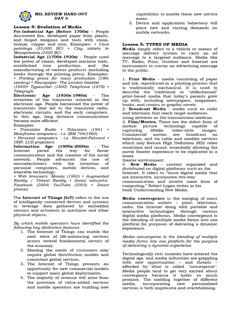 Day 3 Students Handout | PDF | Libraries | Television