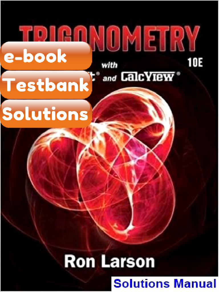 Trigonometry 10th Edition Larson Testbank & eBook | PDF | Subscription ...