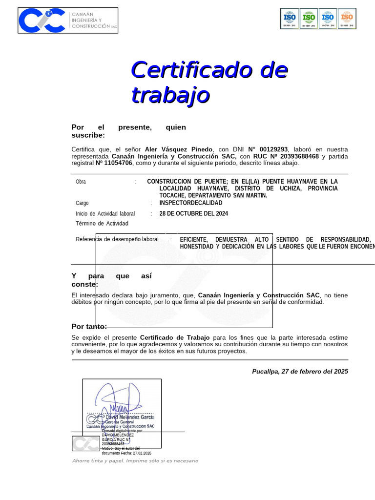 Certifica Do | PDF