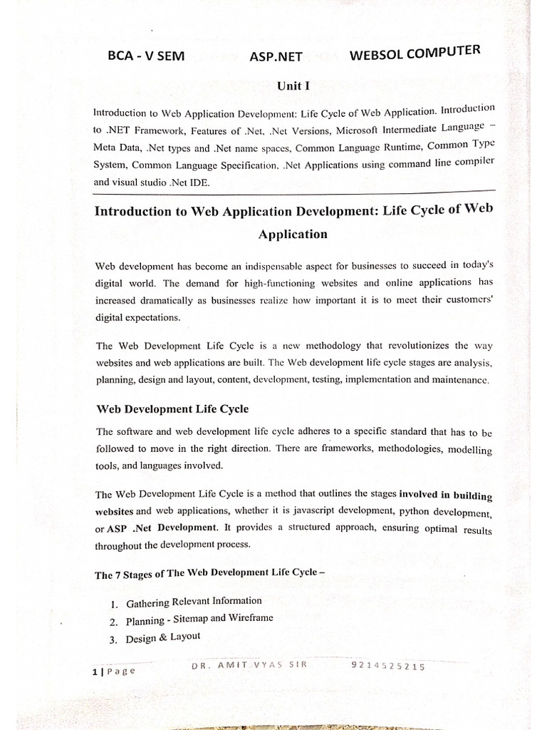 Awp Unit 1 | PDF