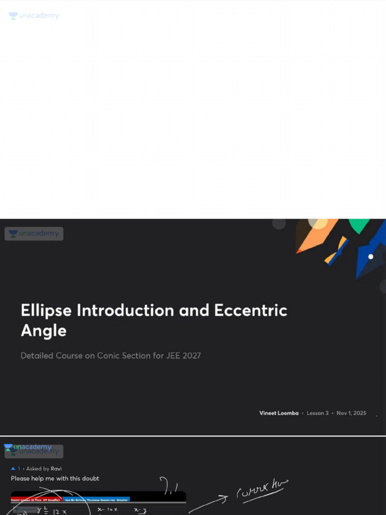 Ellipse Introduction and Eccentric With Anno 1770487612522 | PDF