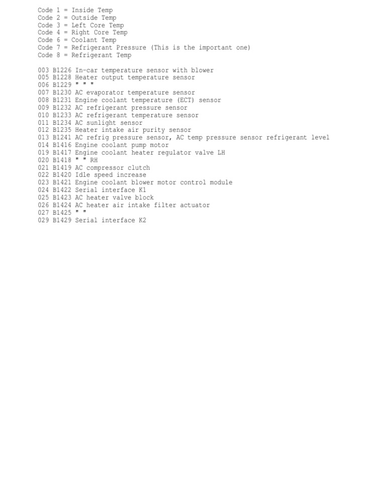 Mercedes-Benz DTC Fault Codes Overview | PDF | Engine Technology ...