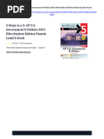 AP U.S. Government Exam Practice Answers | PDF | Advanced Placement ...