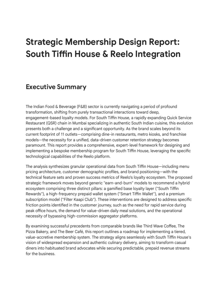 Designing A Restaurant Membership Program | PDF | Brand | Customer ...