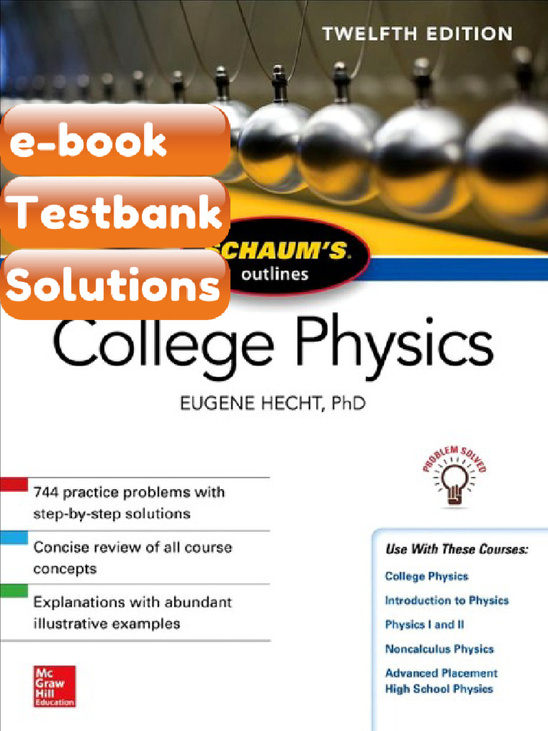 Schaums Outline of College Physics Twelfth Edition Eugene Hecht Ebook ...