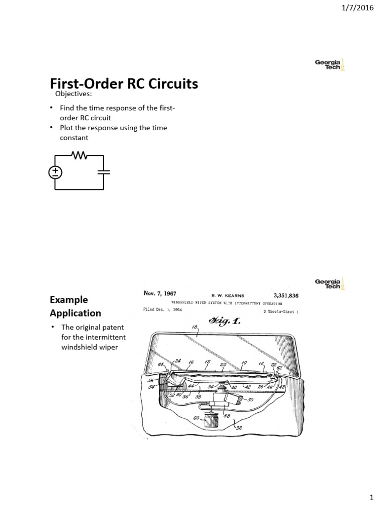 6Lesson4First-Order RC Circuits | PDF | Electrical Network ...