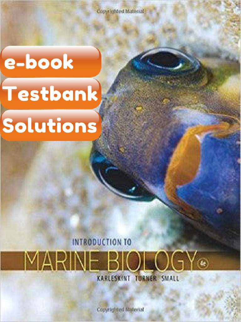 Testbank Introduction To Marine Biology 4th Edition Karleskint Turner ...