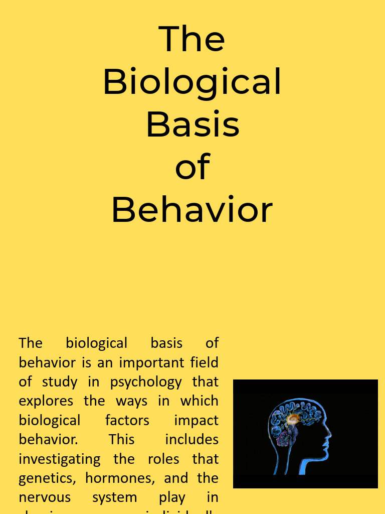 Psychobiologic Bases of Behavior | PDF | Neuron | Synapse