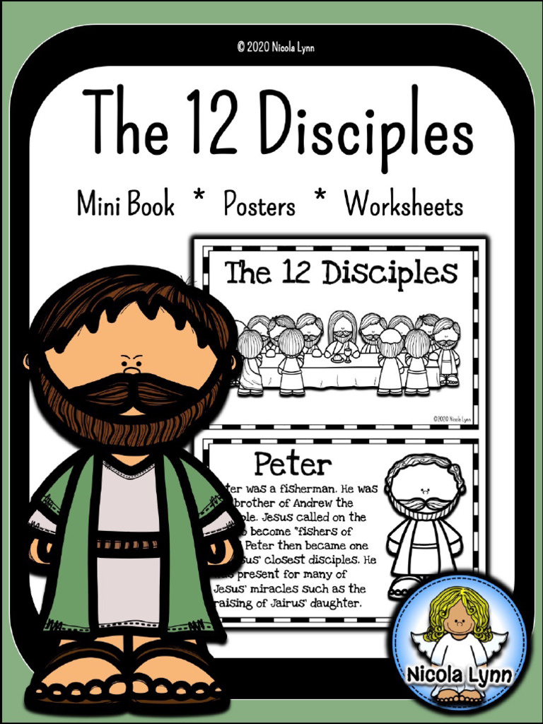 The12DisciplesMiniBookPostersColoringPagesWorksheets 1 | PDF