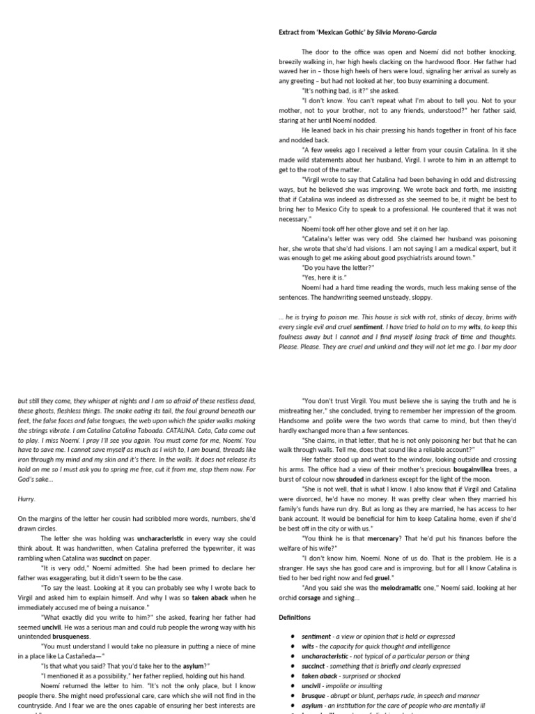 Mexican Gothic (L9) | PDF