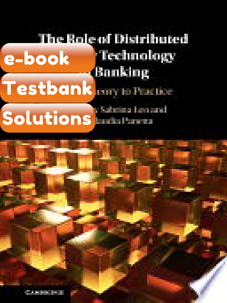 eBook & Testbank the Role of Distributed Ledger Technology in Banking ...
