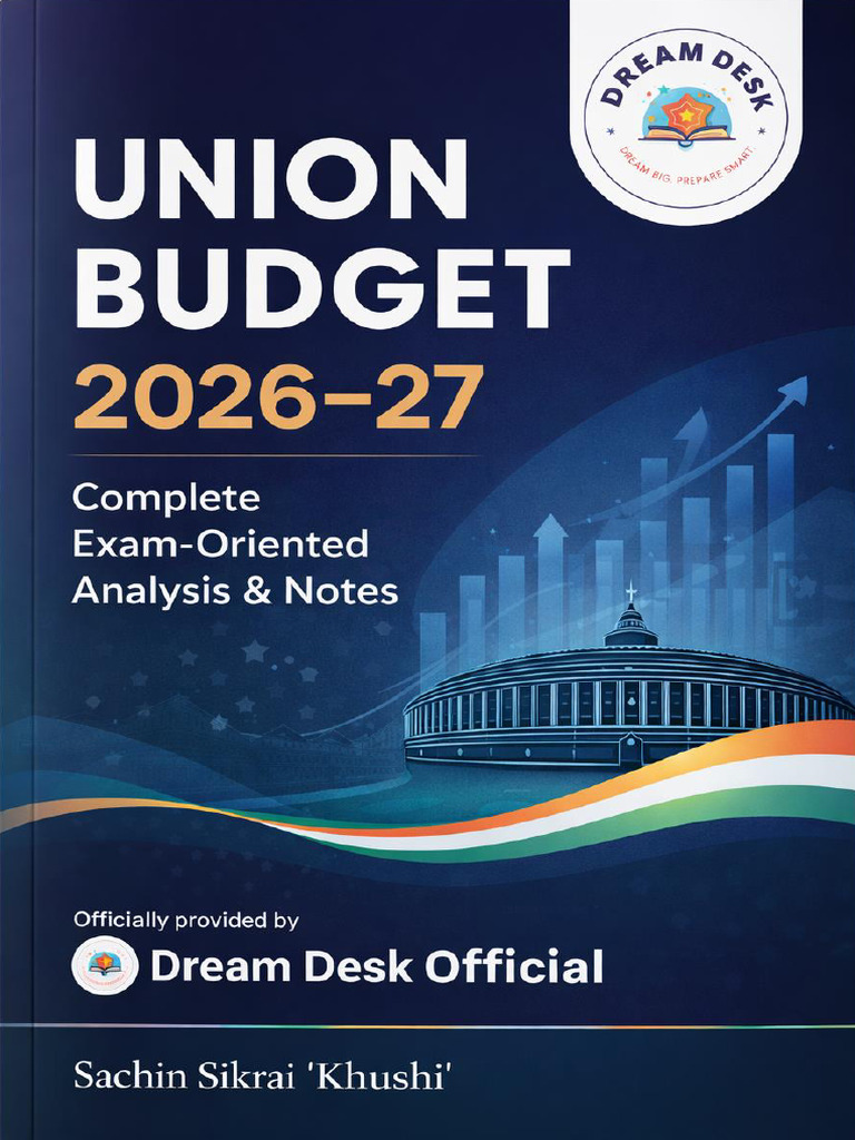 Budget 2026-27 Book by Dream Desk Official | PDF