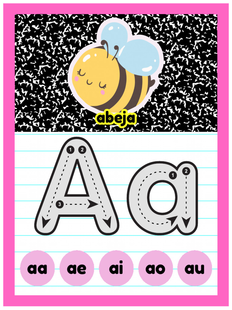 Cartel de Abecedario Composition Colorido Icoon Kawaii.pdf | PDF