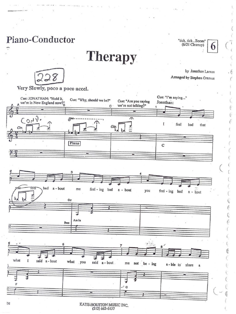 Tick Tick Boom Score | PDF