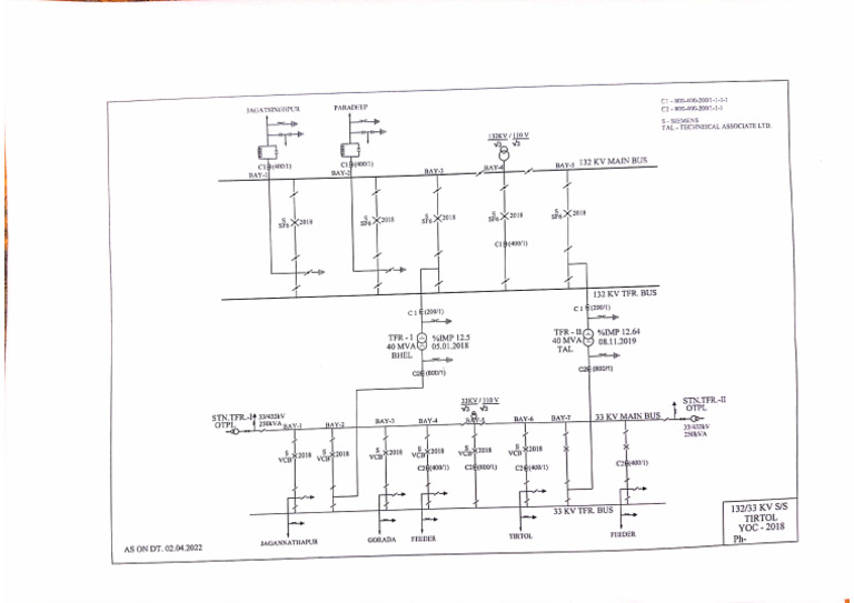 Line Diagram of Optcl Tirtol | PDF