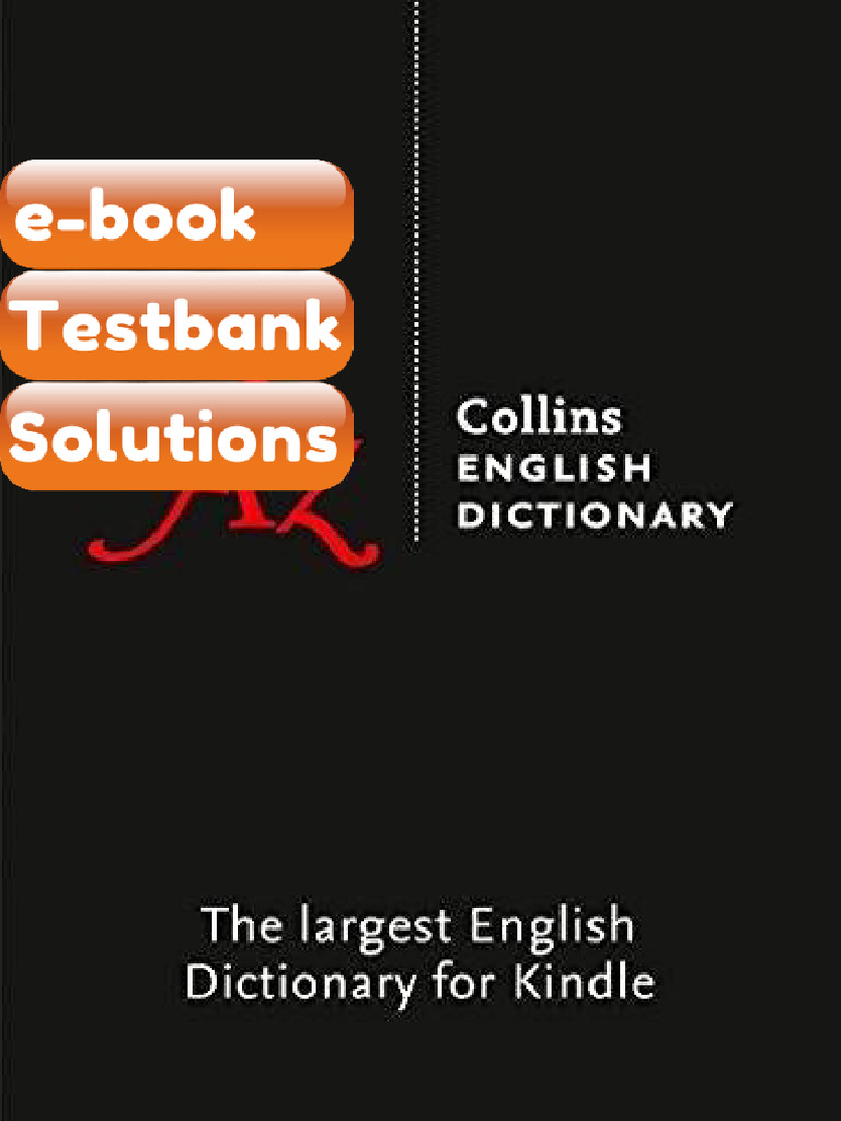 Testbank Collins English Dictionary Complete and Unabridged Fast ...