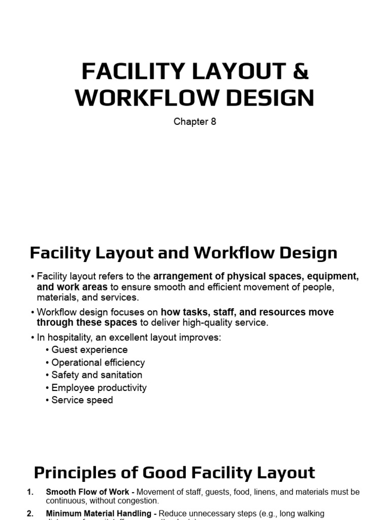 Chapter 8 - Facility Layout and Workflow Design | PDF | Restaurants ...