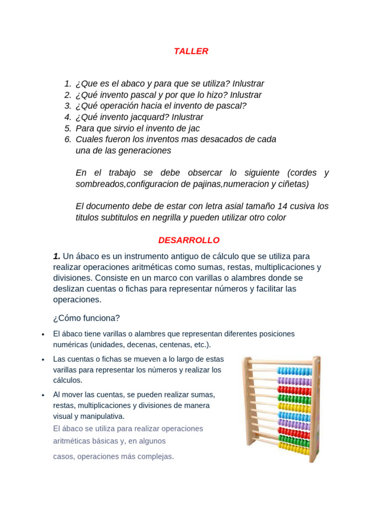 TALLER 7c | PDF | Informática | Textiles