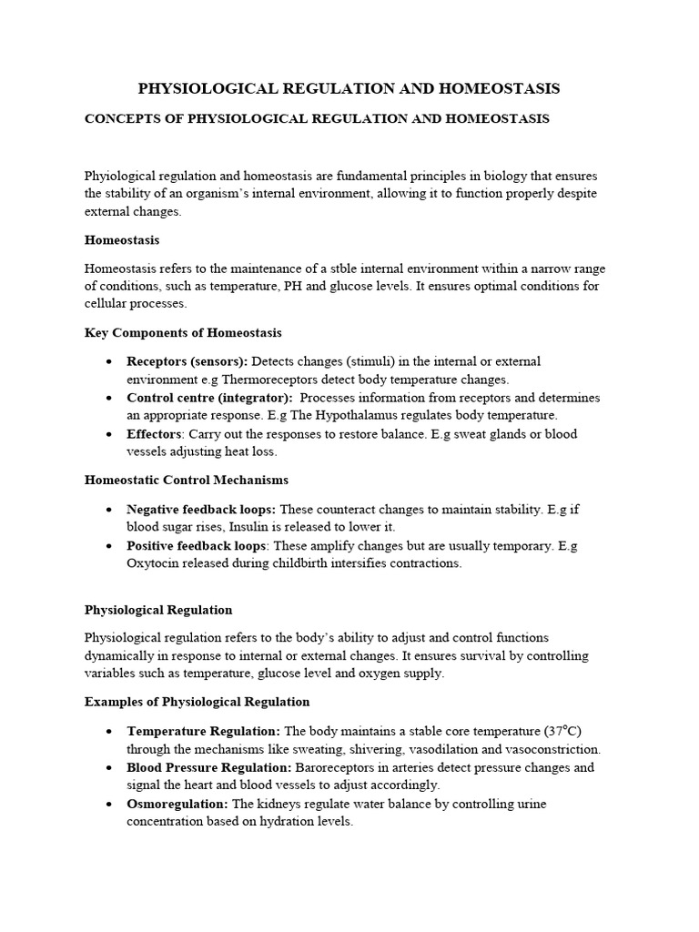 Bio 320 Notes Volume One | PDF | Homeostasis | Digestion