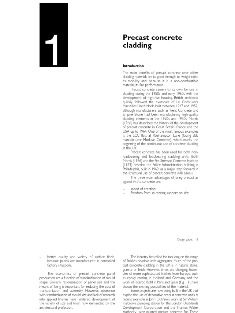 Precast Concrete?Cladding | PDF | Concrete | Precast Concrete