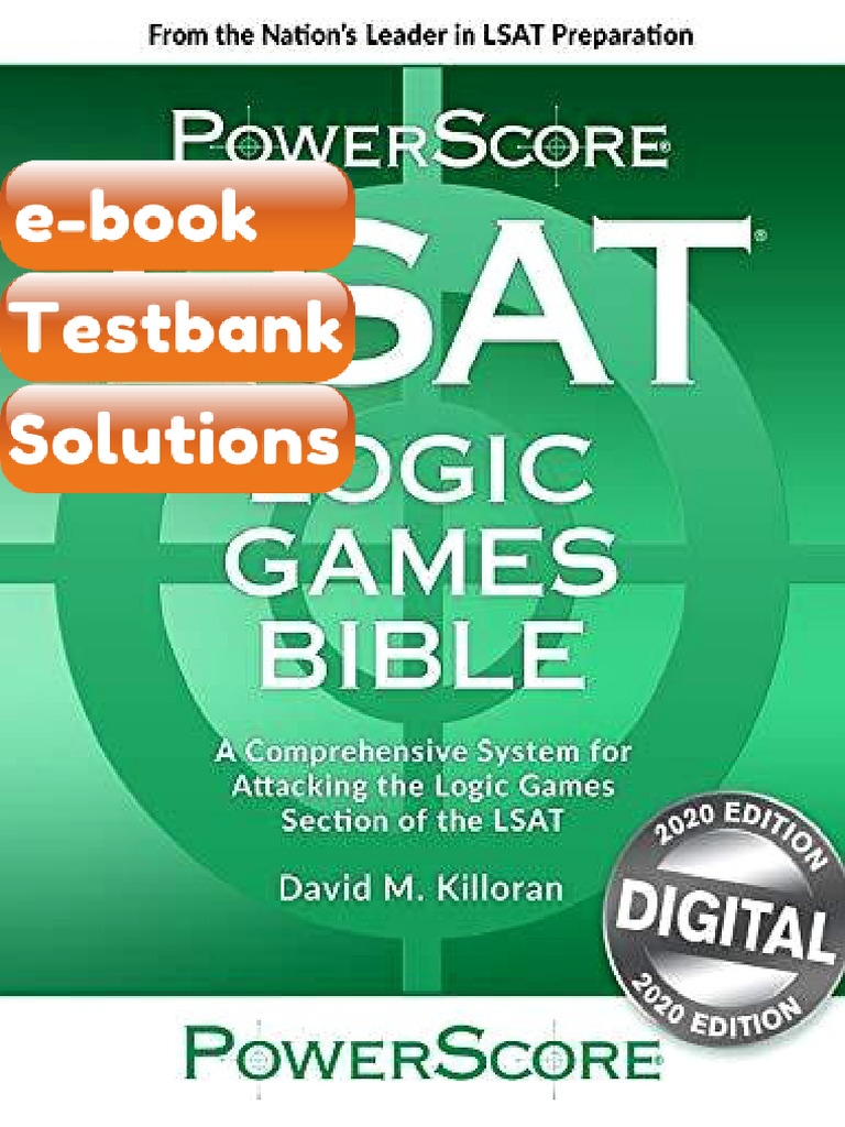 Testbank The PowerScore Digital LSAT Logic Games Bible 2020 Edition The ...