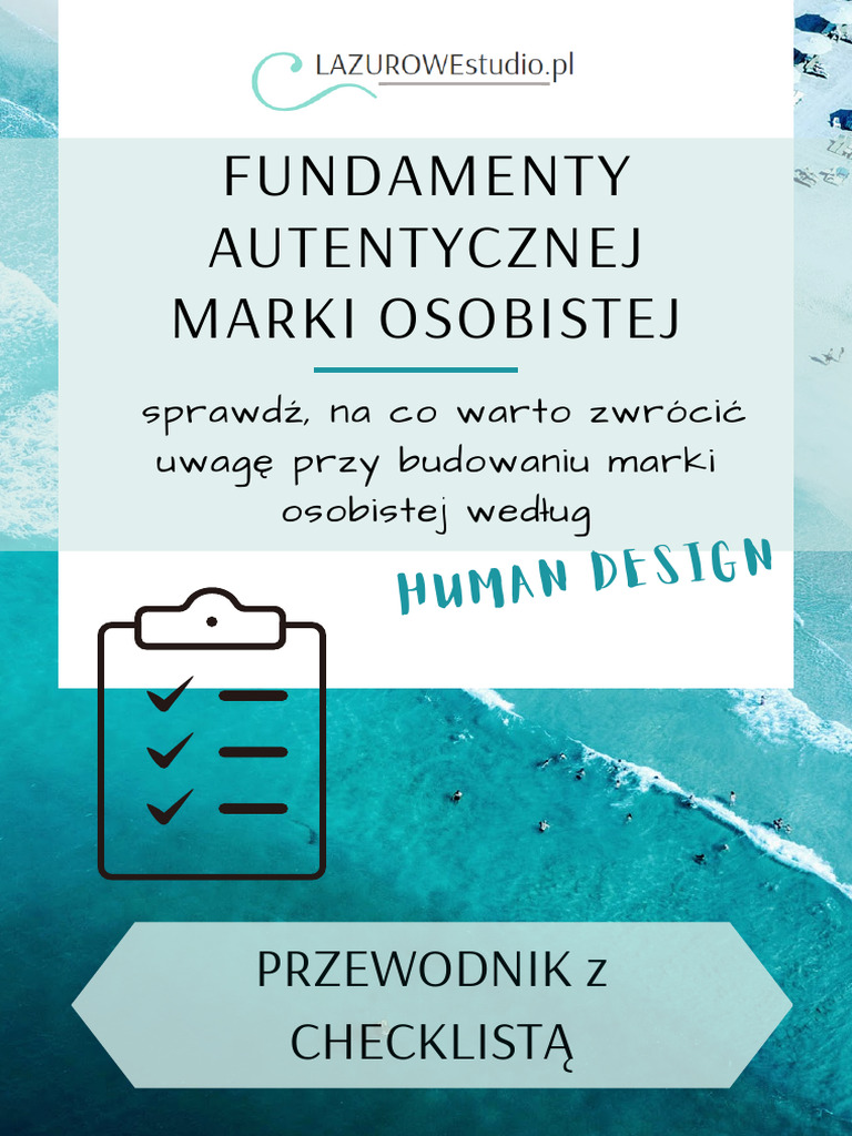 Fundamenty Marki Osobistej WG Human Design Fillable | PDF