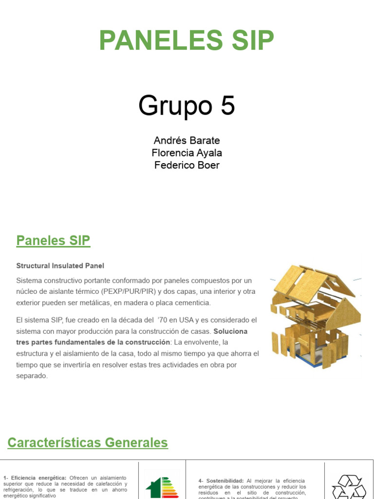 Paneles Sip | PDF | Aislamiento térmico | Materiales