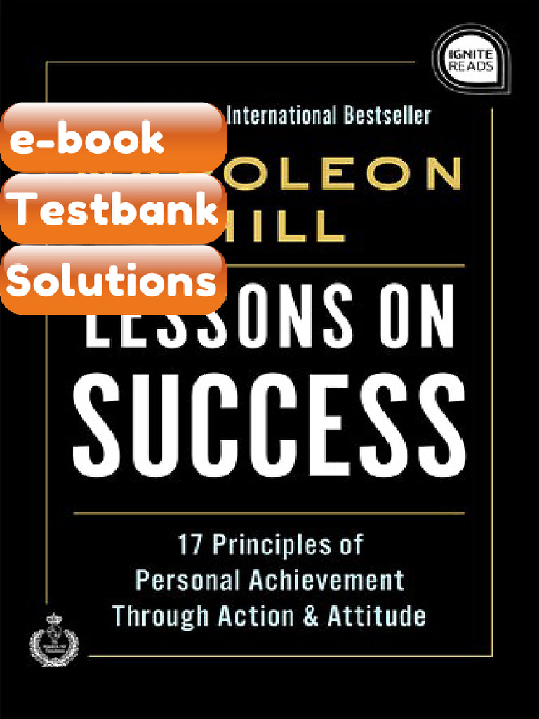 Lessons on Success 17 Principles of Personal Achievement Through Action ...
