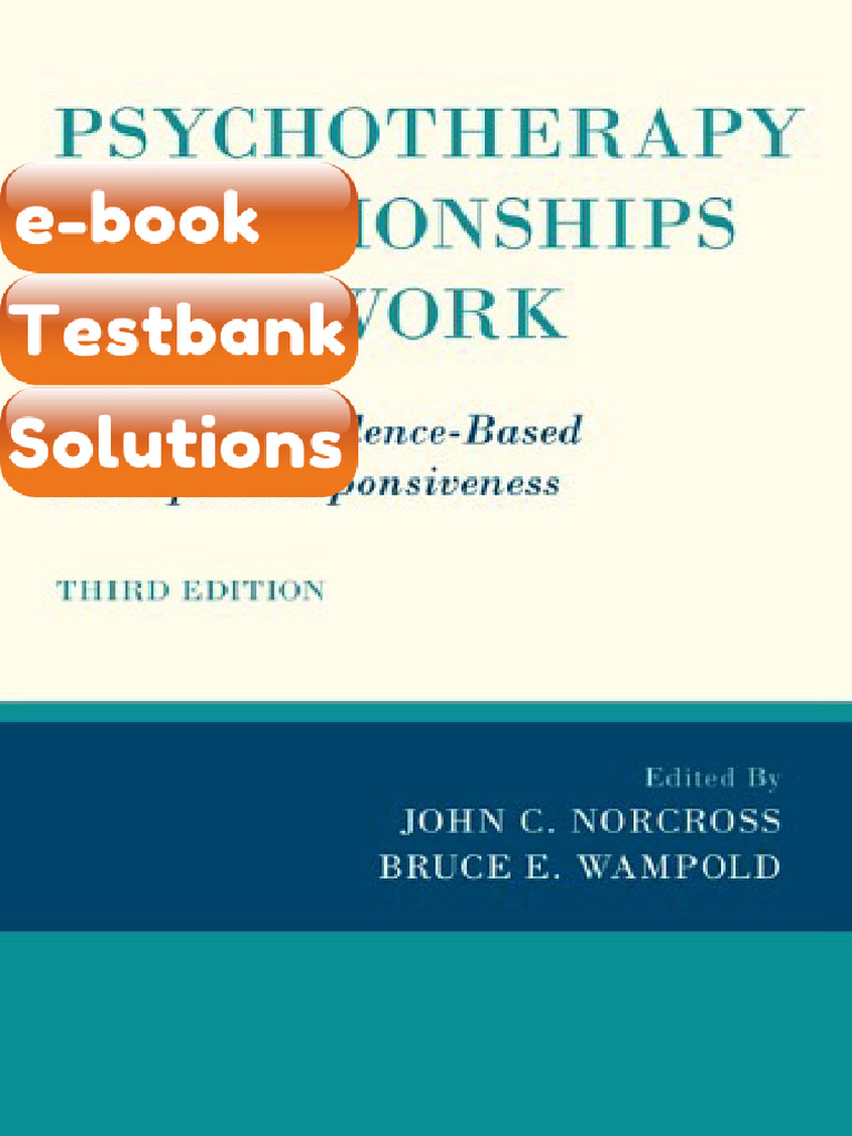 Psychotherapy Relationships That Work Volume 2 EvidenceBased Therapist ...