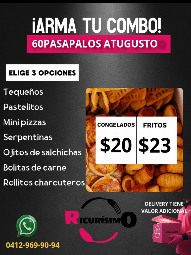 ¡Arma Tu Combo! PDF | PDF | Preparación de comida y bebida ...