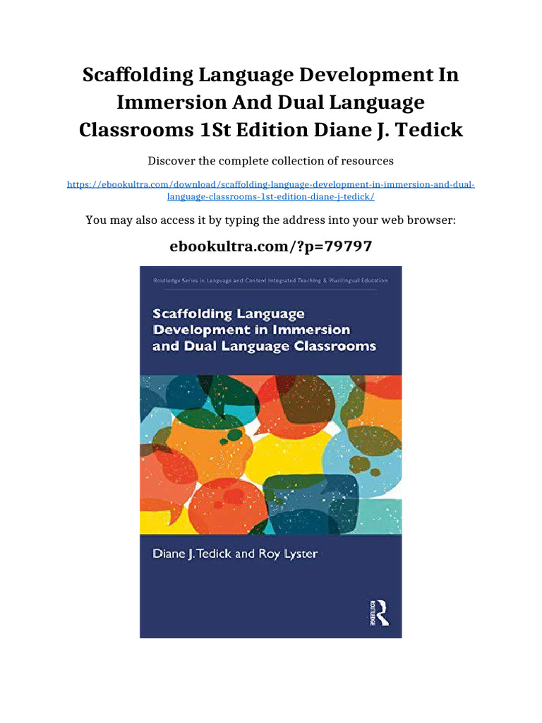 Scaffolding Language Development in Immersion and Dual Language ...