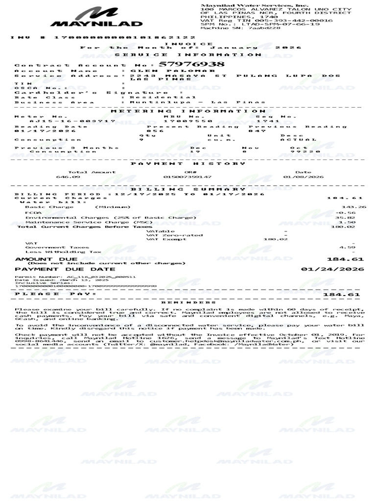 Account Summary | PDF