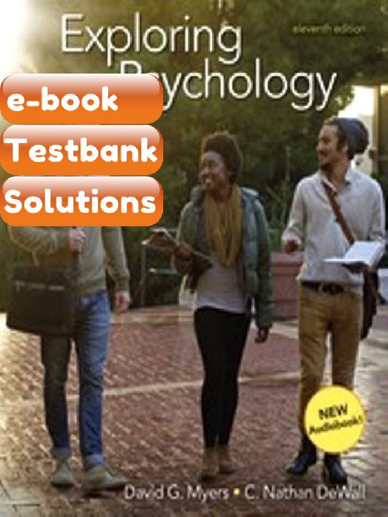 Testbank Exploring Psychology 11th Edition David G Myers C Nathan ...
