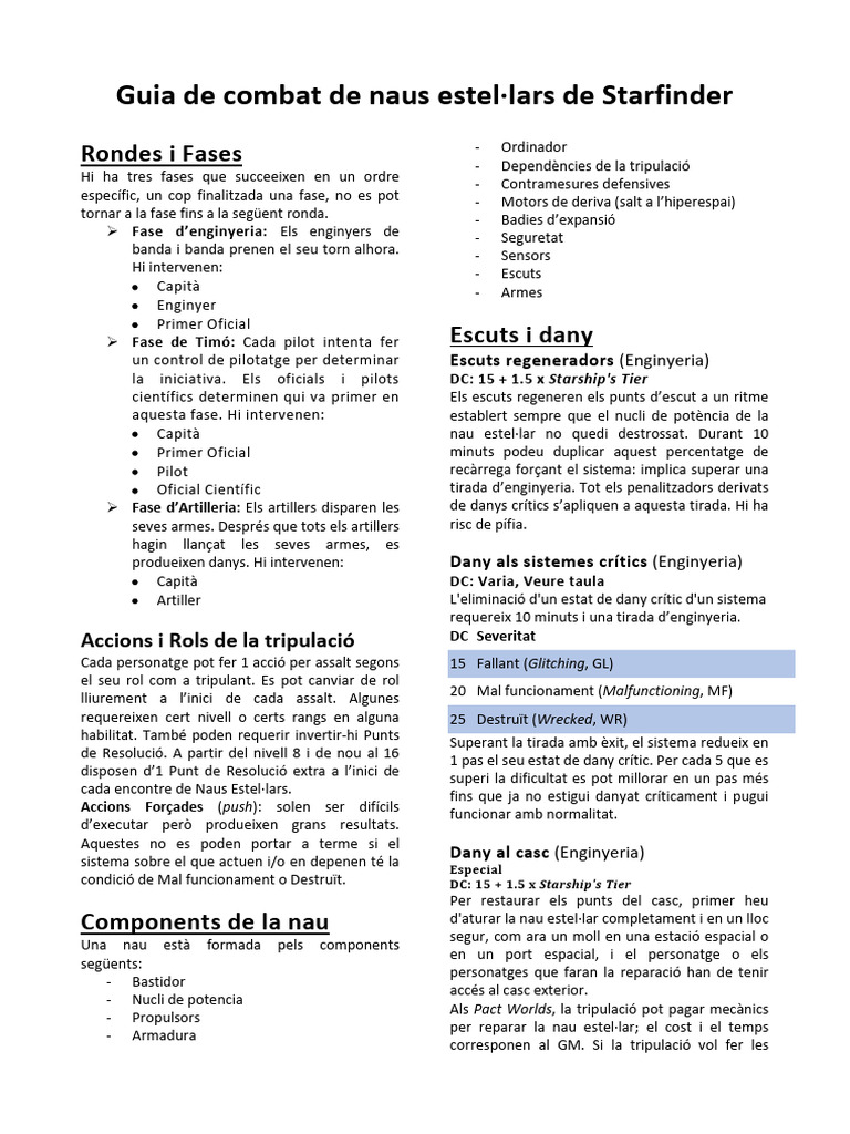 Guia SF Combat Naus (03!08!2022) | PDF