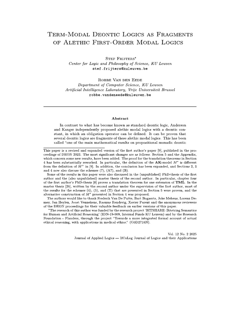 Frijters TMDL as FOML (2) | PDF