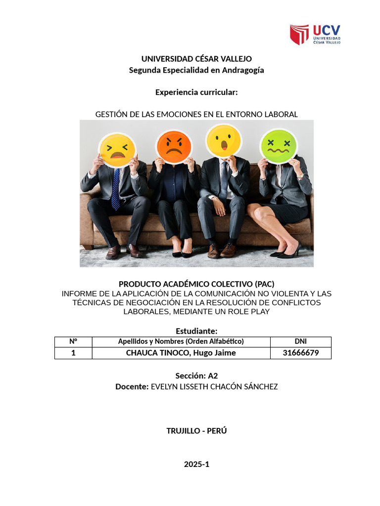 Gestión de Las Emociones en El Entorno Laboral | PDF | Enseñando | Empatía
