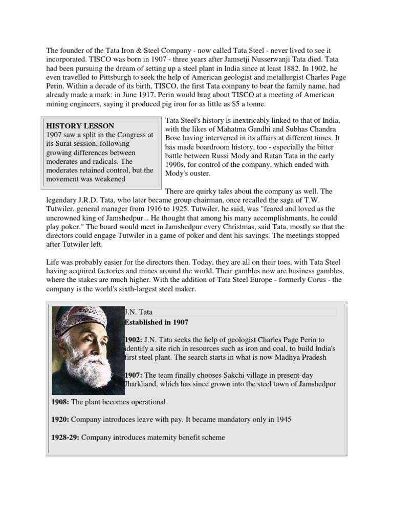 Russi Mody 2 | PDF | Steel | Business
