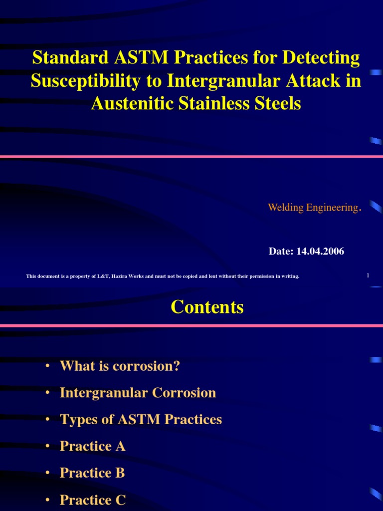 ASTM Practice For IGC Testing | PDF | Atoms | Building Materials