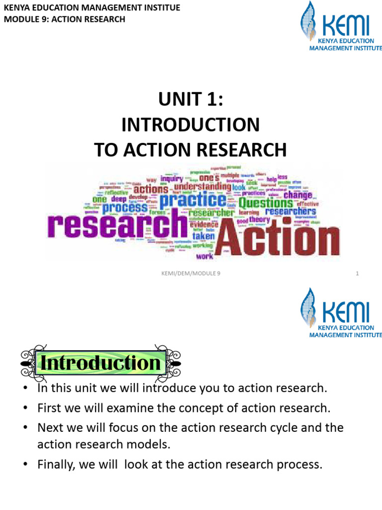 Unit 1 - Introduction To Action Research | PDF | Action Research ...