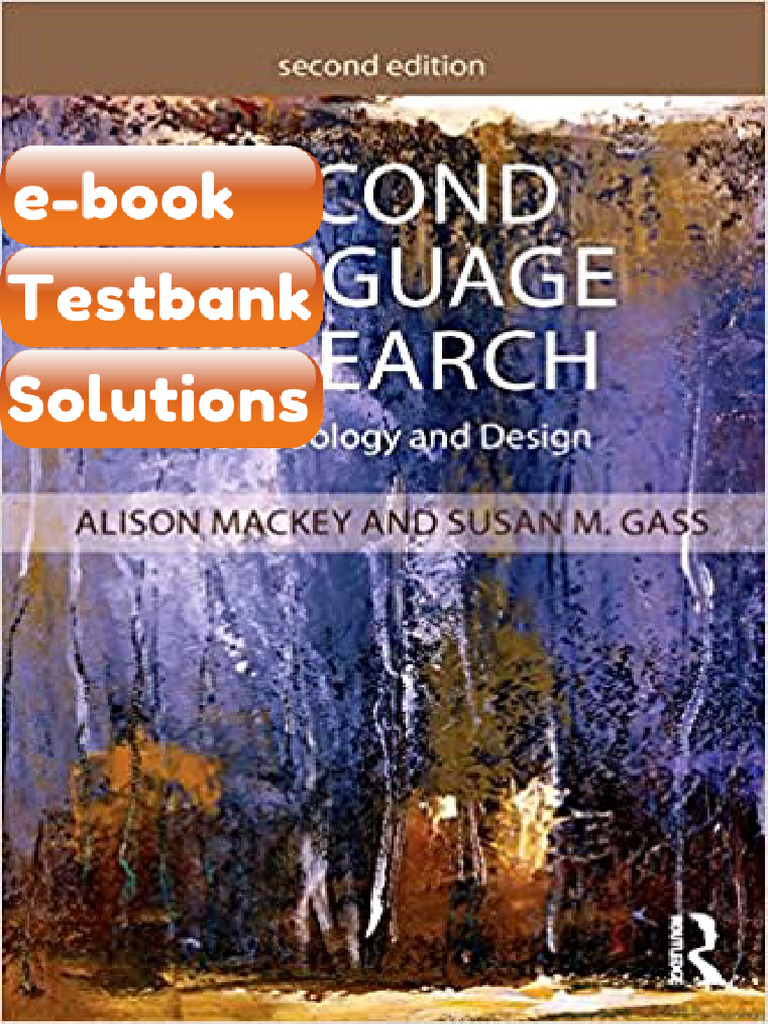 Testbank Second Language Research Methodology and Design Fast Download ...