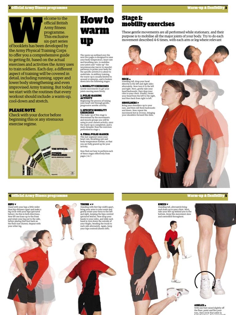 Army Booklet1 Official British Army Fitness Programme | PDF