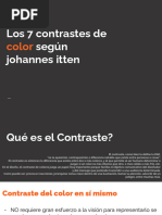 Siete contrastes de color de Itten | PDF | Color | Percepción visual