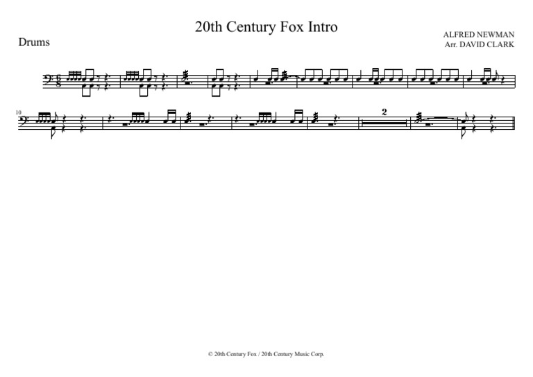 20th Century Fox - Drums | PDF
