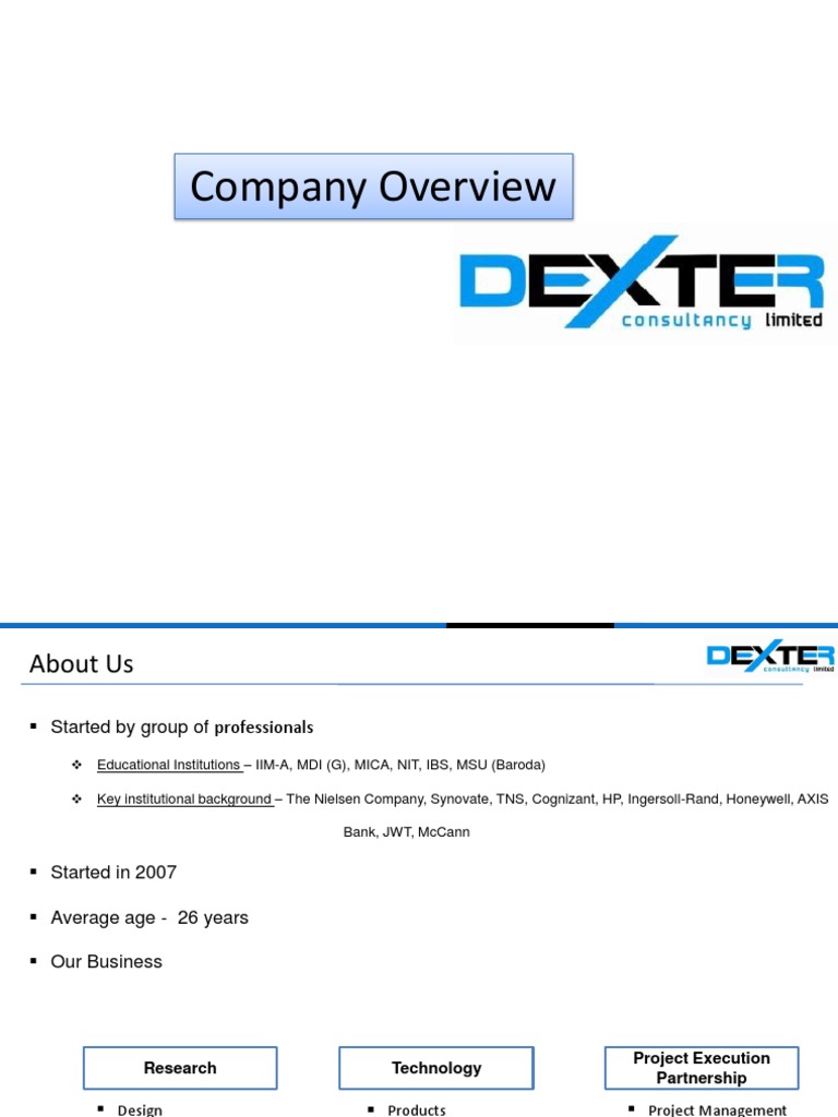 Dexter Company Overview - B-Schools | PDF | Science And Technology ...