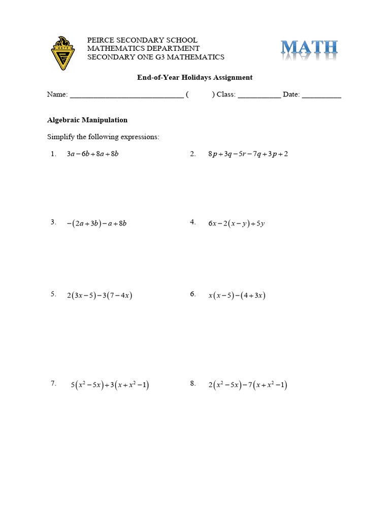2025 December Holiday Assignment | PDF | Cartesian Coordinate System ...