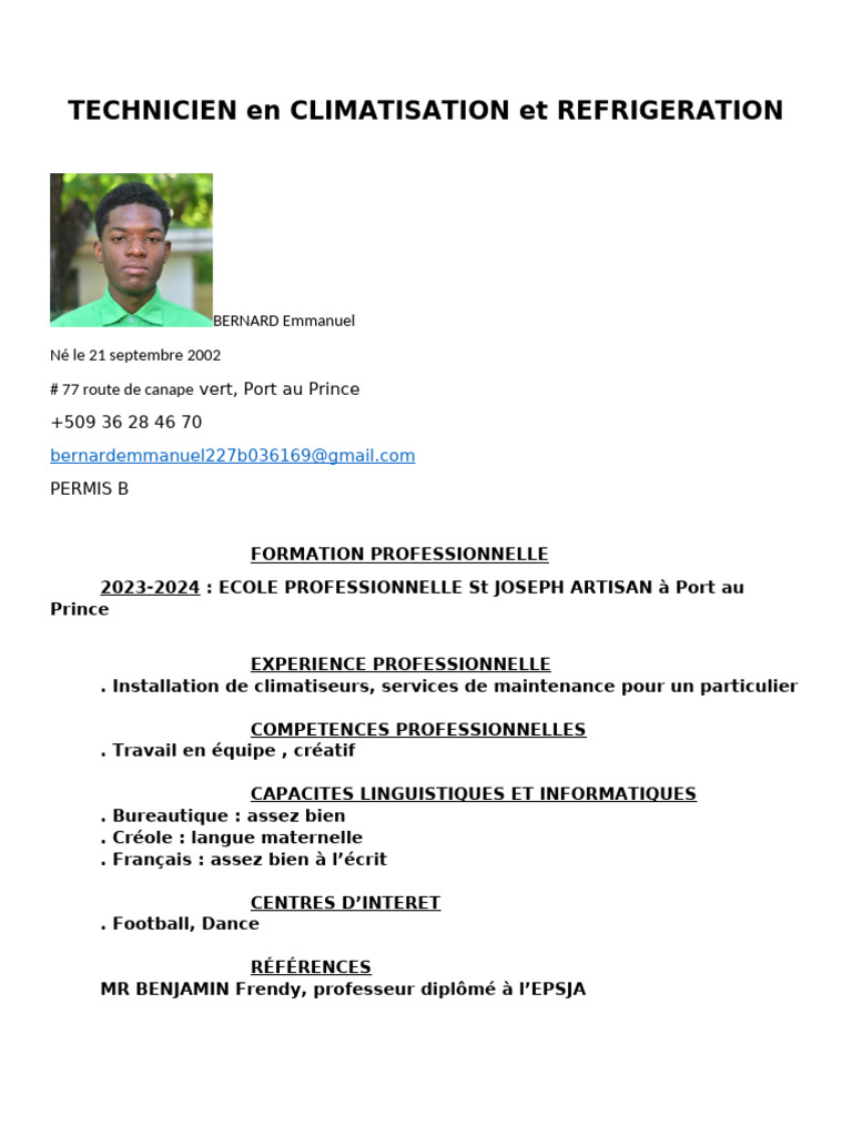 Bernard Emmanuel | PDF