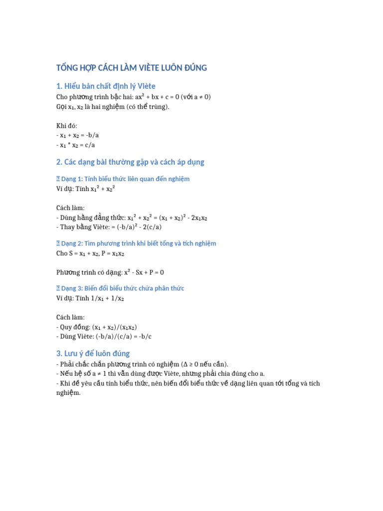 Cach Lam Viete Luon Dung | PDF
