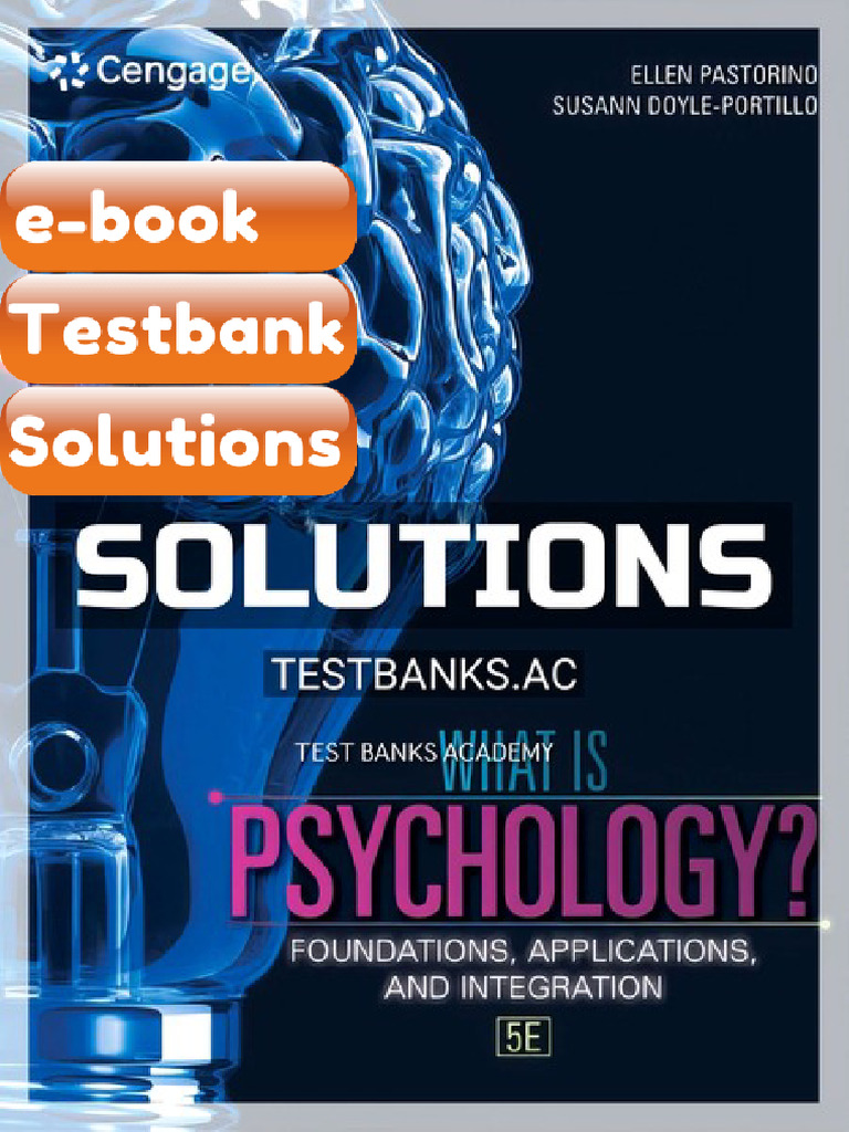 What is Psychology Foundations Applications and Integration 5th Edition ...