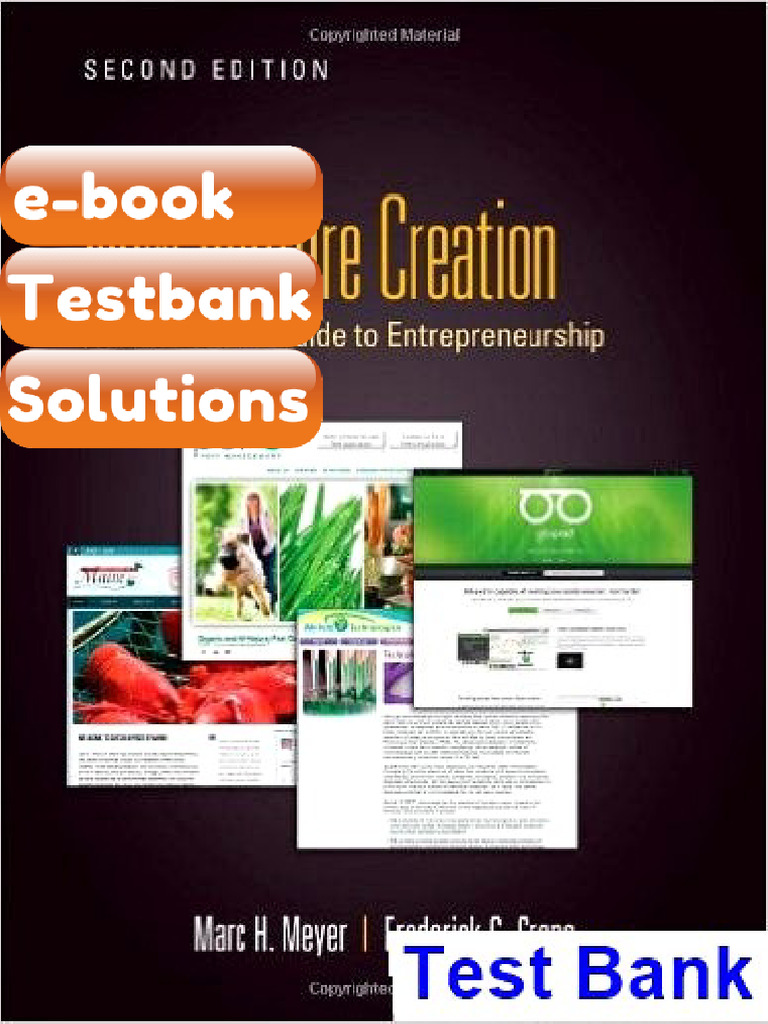 eBook & Testbank New Venture Creation 2nd Edition Meyer | PDF ...
